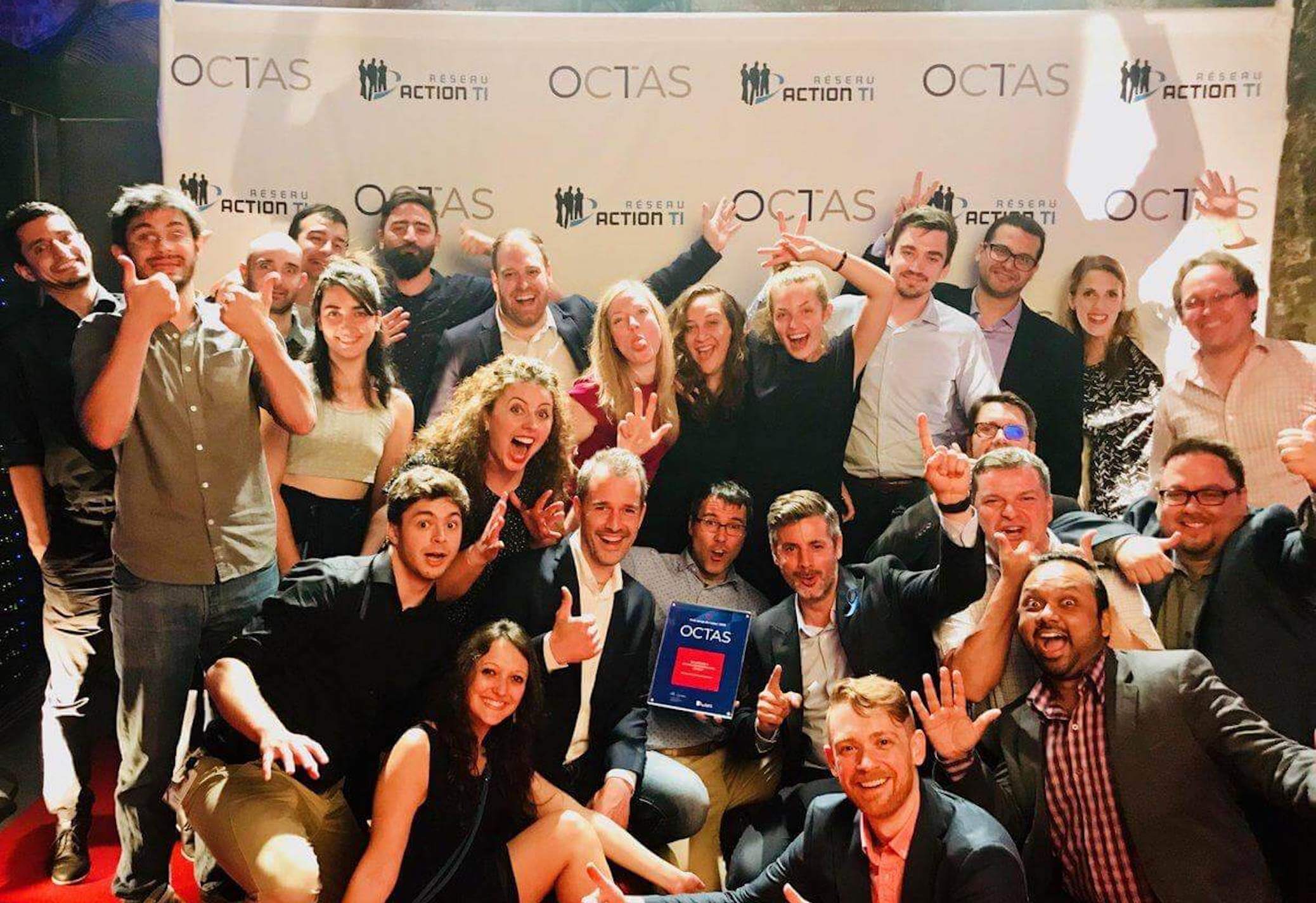 Logient, grand gagnant aux Octas 2018 - Logient